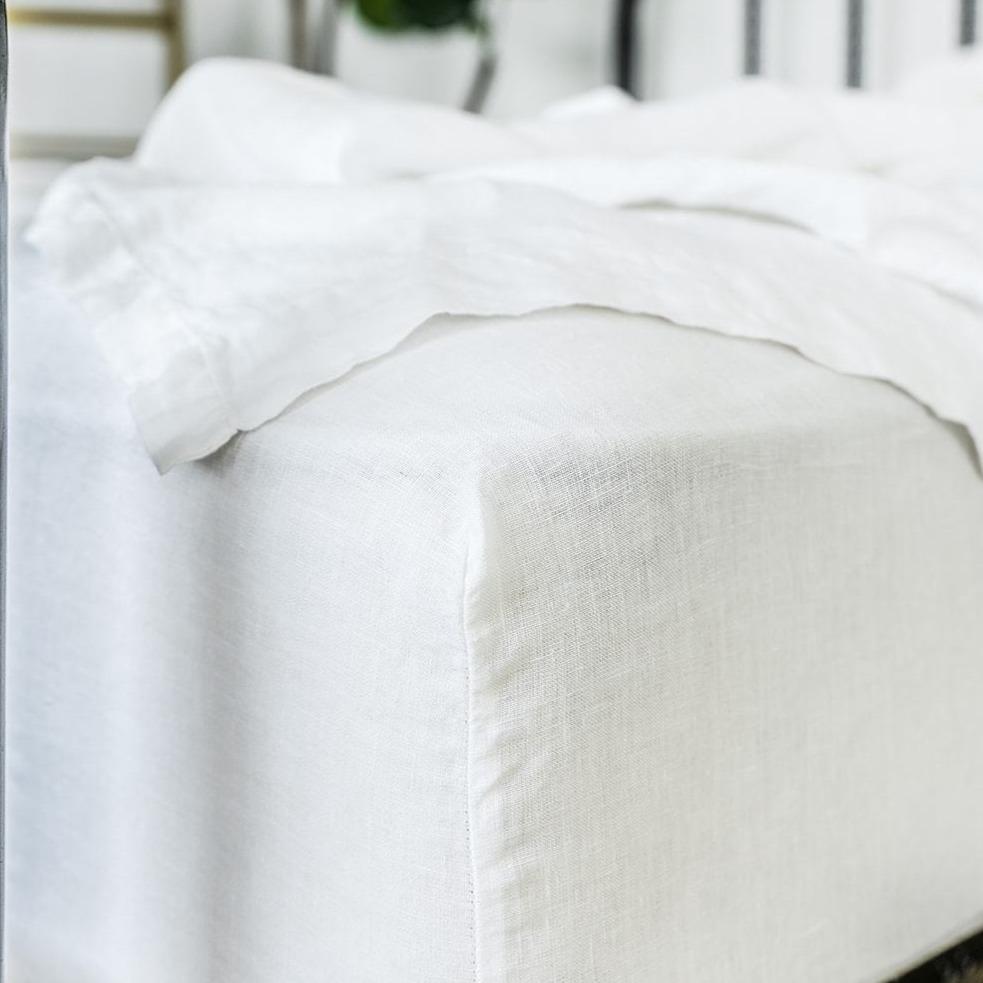 Linen Fitted Sheets | Linen Bedding Collection