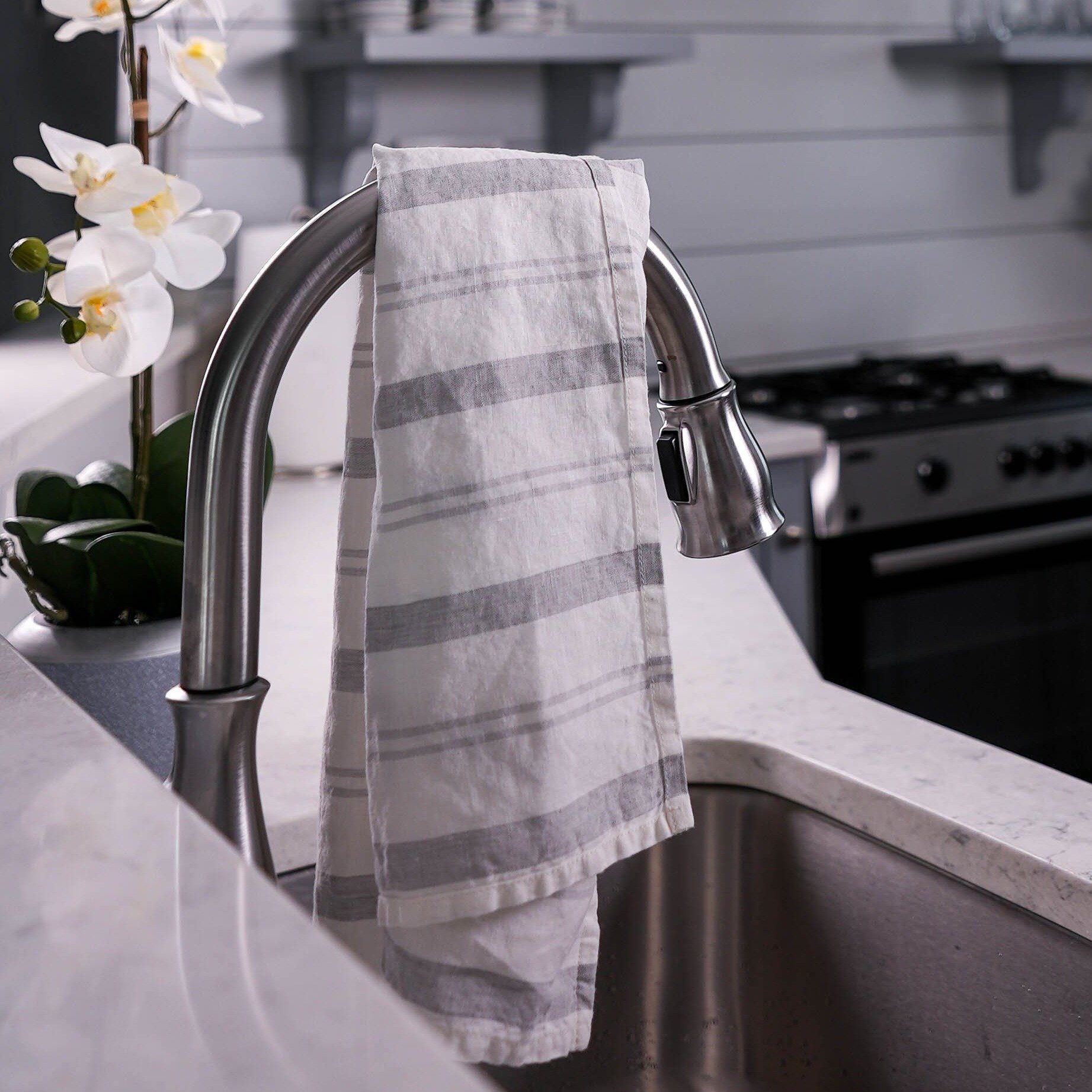 Striped Linen Kitchen Towel | Kitchen Linen Collection